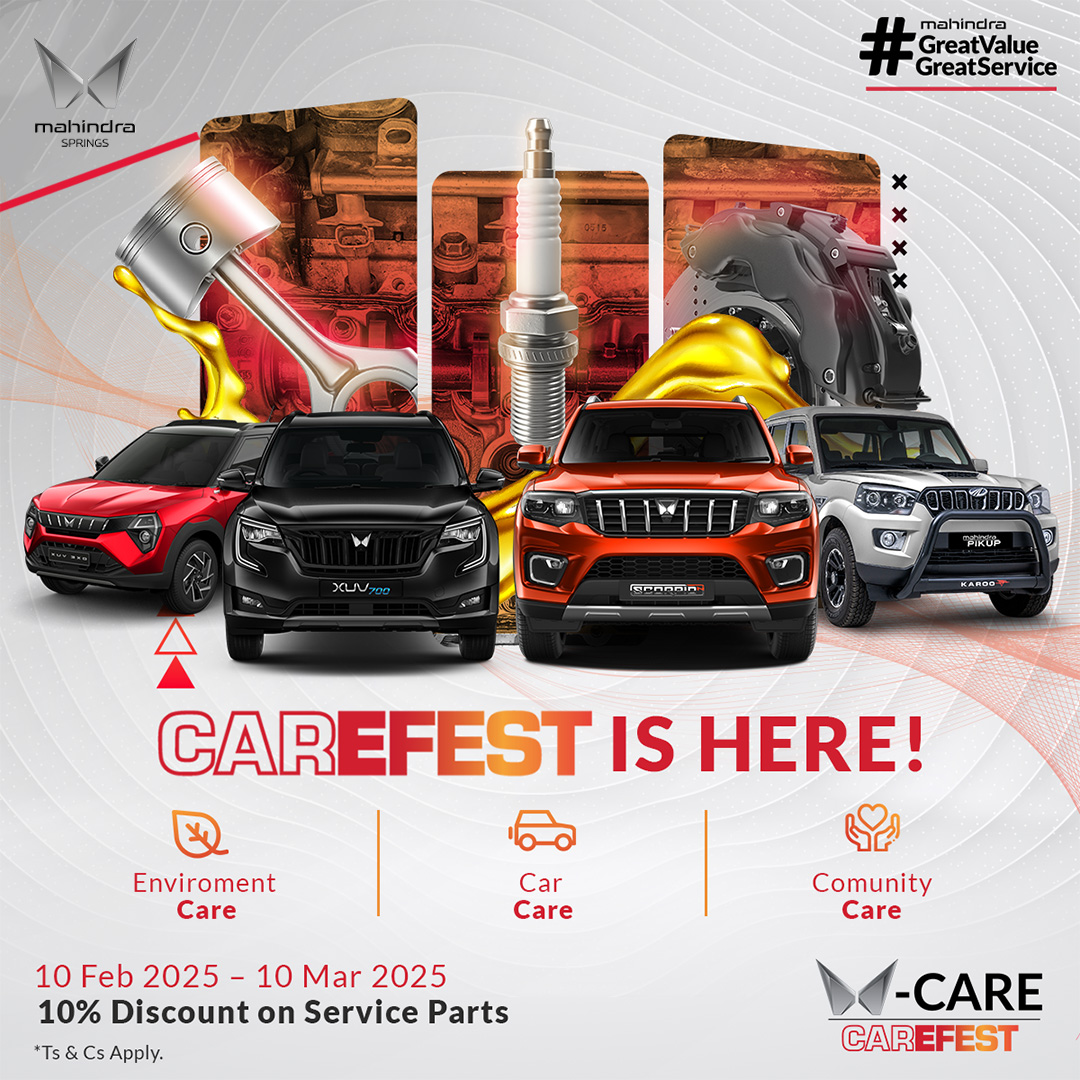 Book Your Mahindra Vehicle Service | Mahindra Springs